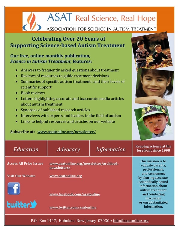 Translated Flyers - Association for Science in Autism Treatment
